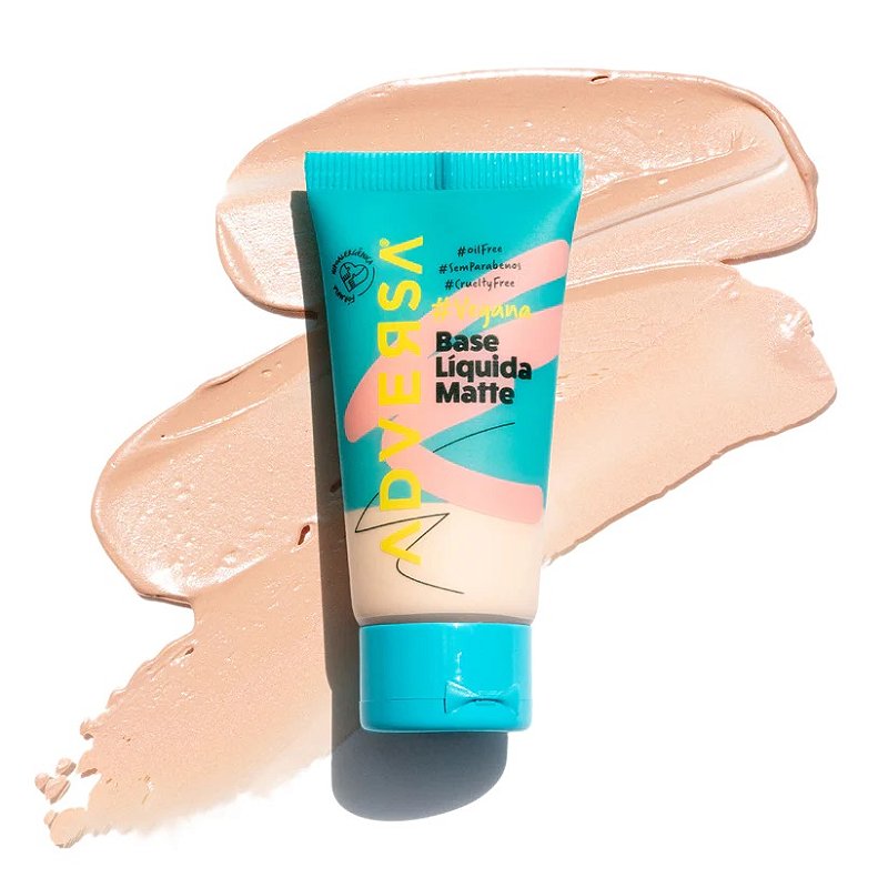 Base Líquida Matte Vegana Alta Cobertura Efeito Natural Hidratação ...