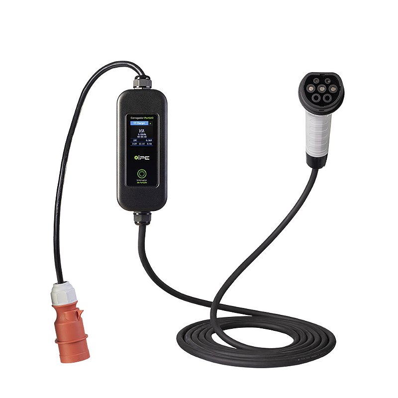 Carregador portátil para carros elétricos 11kW - IPE carregadores - IPE ...