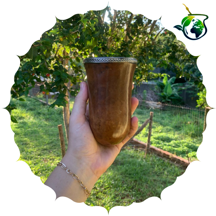 Cuia Bago de Touro Virola de Alpaca - BR24 - Mundo do Mate