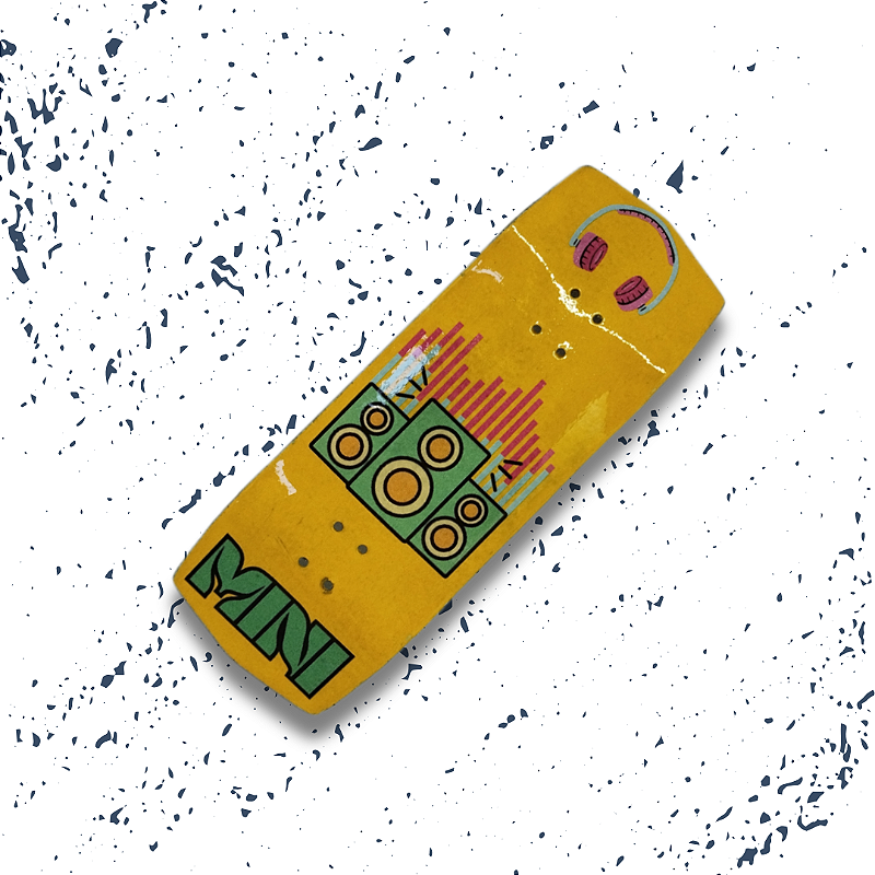 Deck BOXY V-2 "Sound System" para Fingerboard Skate de dedo - Mini SKT Co.