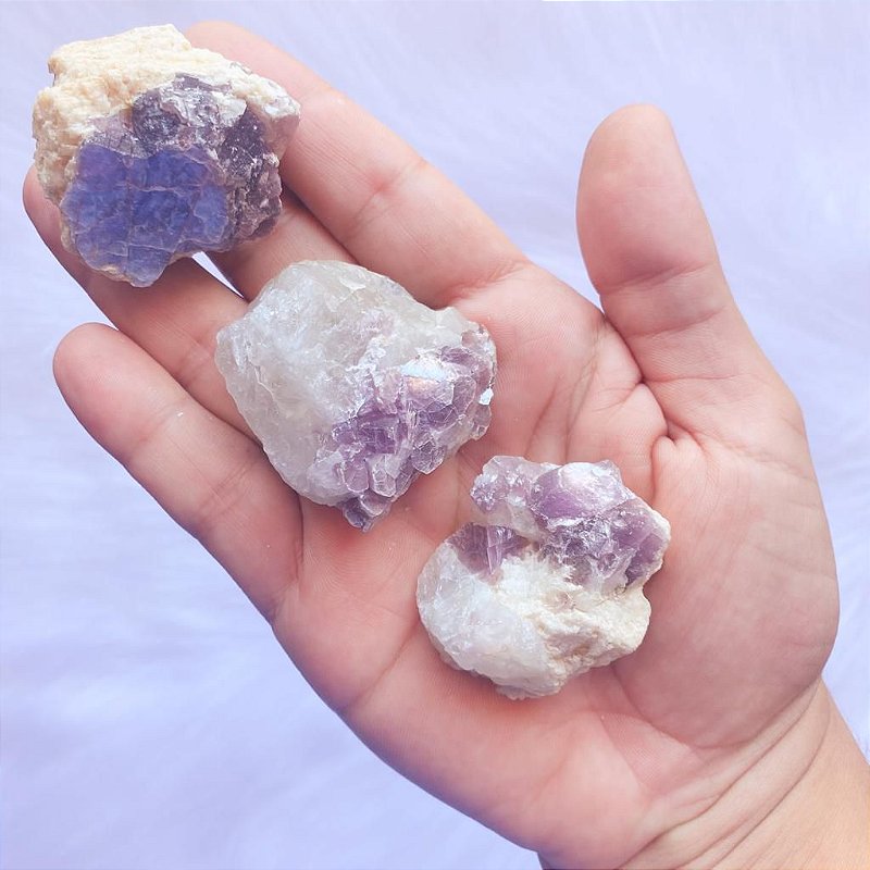 Lepidolita bruta - Confiança e mediunidade - Chamado de Fé