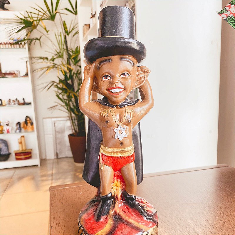 Imagem exu mirim c/ cartola - 29cm - Chamado de Fé