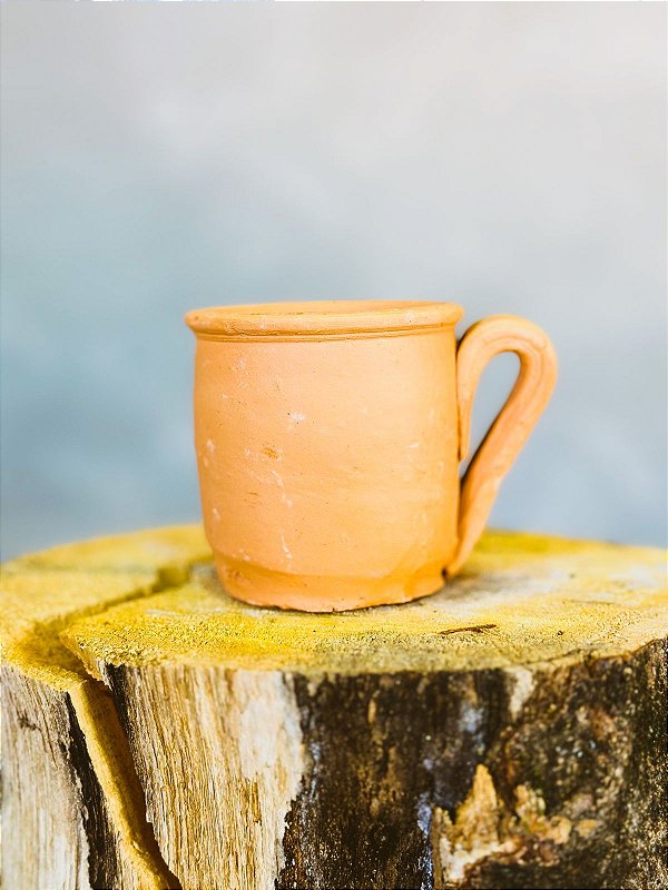 Caneca de barro - 8cm - Chamado de Fé