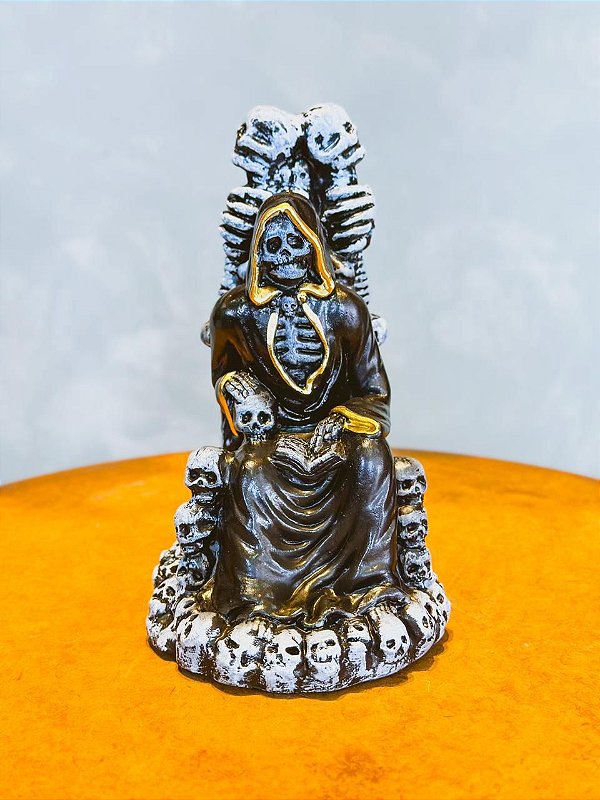 Imagem Exu Tata Caveira em gesso - 20cm - Chamado de Fé