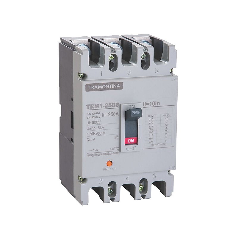 Disjuntor Caixa Moldada Sobrecarga 250S 3P 160A 58014021 - BZMarket - Linha completa Tramontina ...
