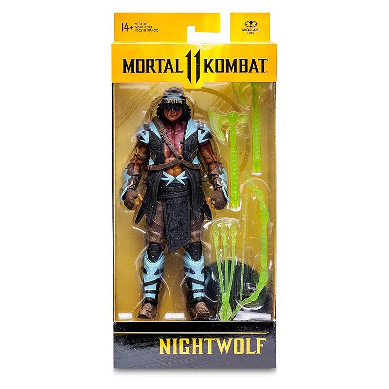 Action Figure Nightwolf Mortal Kombat - McFarlane toys - Cubo Nerd - O ...