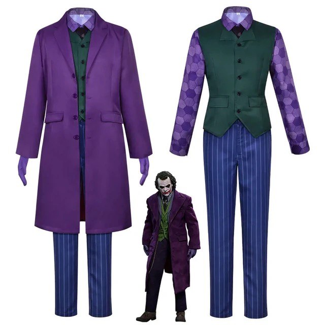 Fantasia Cosplay completo Joker Heath Ledger - Dc Comics - Cubo Nerd ...