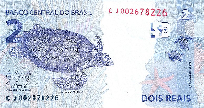 2 reais CJ (Levy e Tombini) FE - Bsb Cédulas