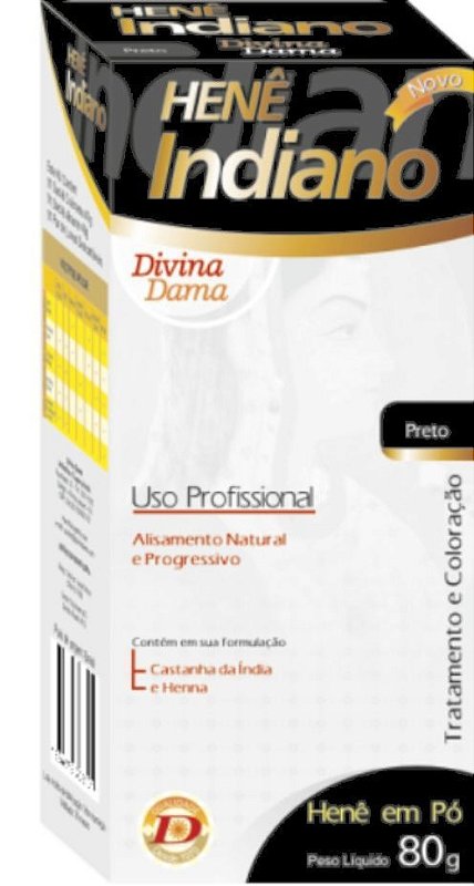 Indiano Henê Pó Preto - Divina Dama Cosméticos