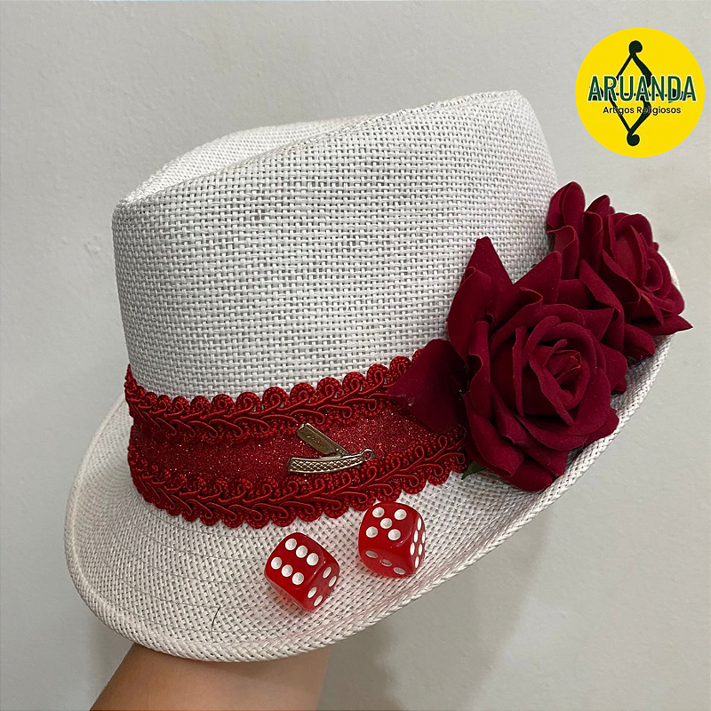 Chapéu de Malandra com brilho - Aruanda Artigos Religiosos