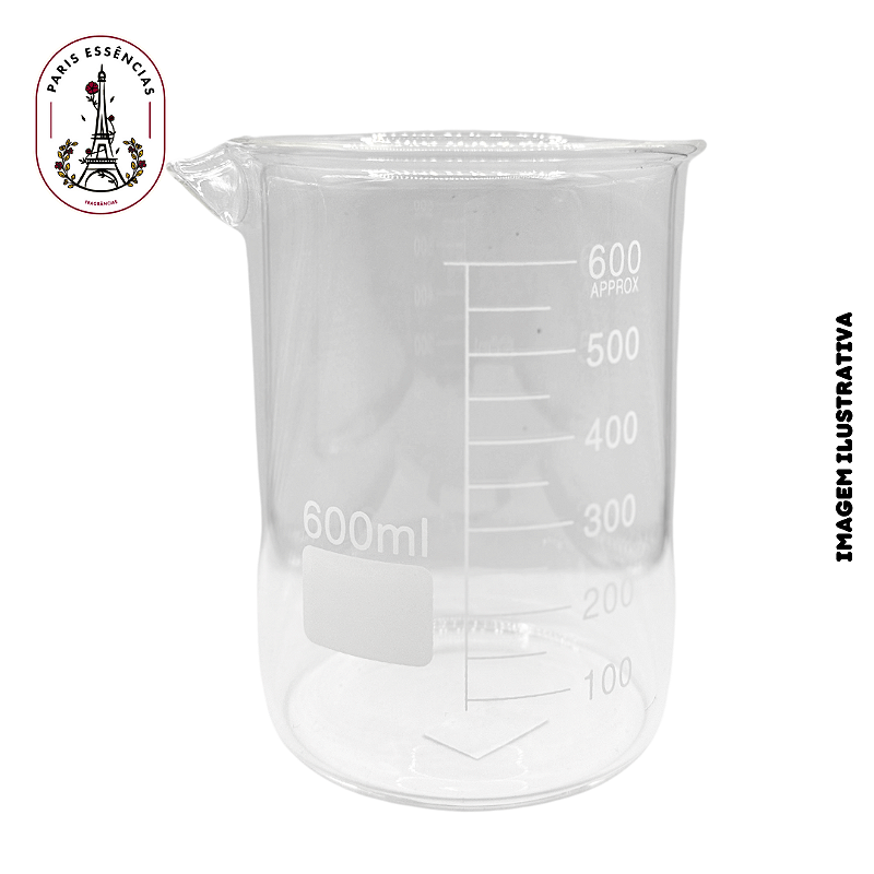 Copo Becker de Vidro 600ML - Paris Essencias