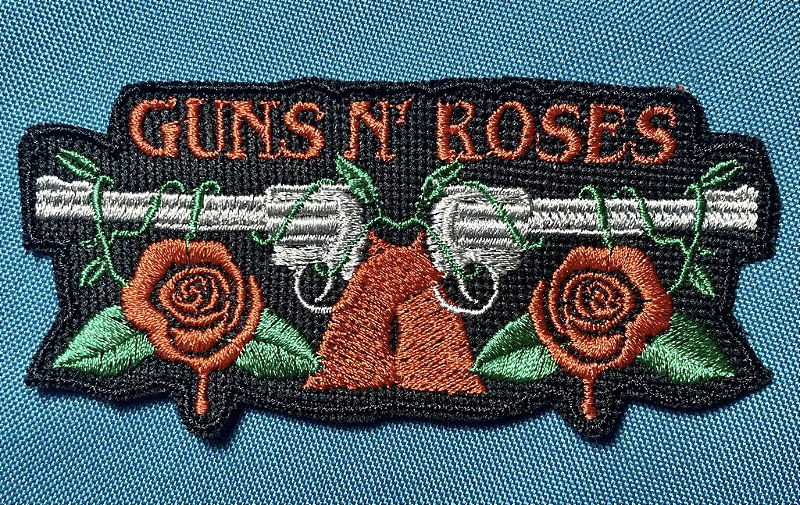 Guns N'Roses patch bordado termocolante - Casebre Cultural