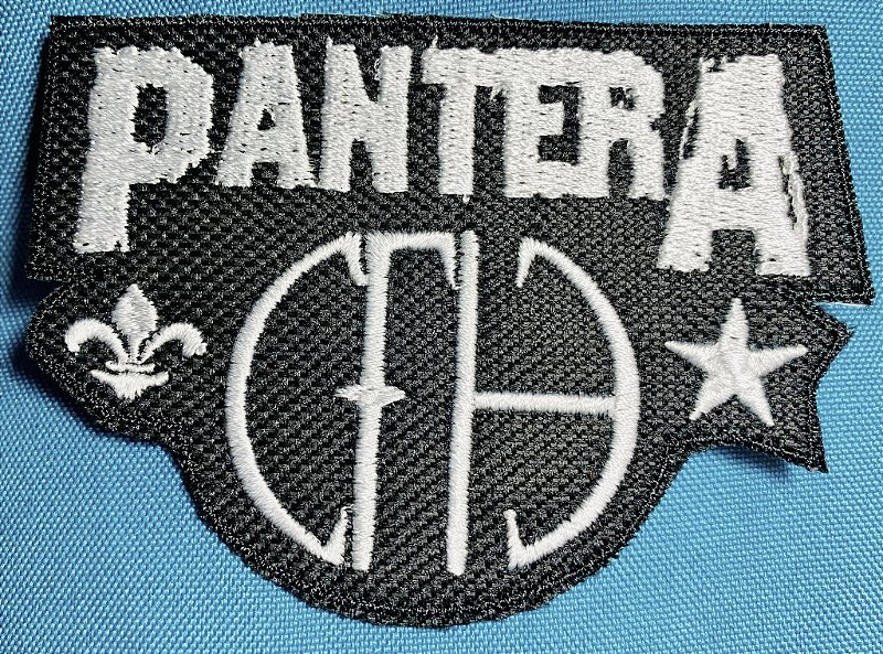 Pantera logo patch bordado termocolante - Casebre Cultural