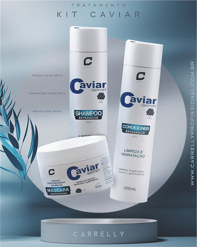 Kit Caviar - Carrelly Profissional