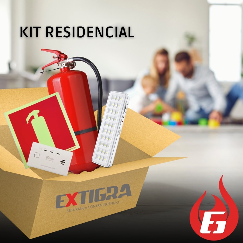 Kit Residencial Contra Incêndio - Extigra Extintores