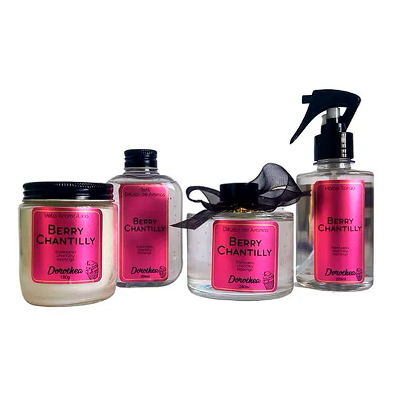 Kit Aromatizantes Berry Chantilly - Dorothea Care