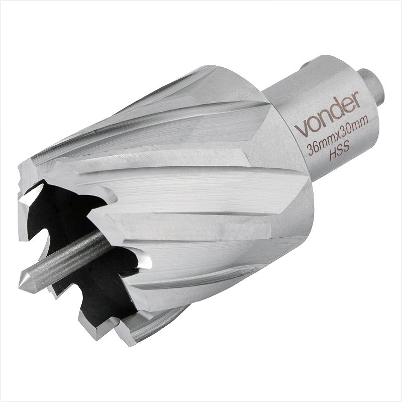 Broca anular encaixe Weldon 36 mm x 30 mm - Vonder - Fercosa ferramentas