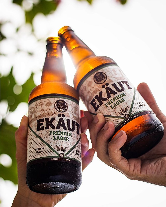 CERVEJA PREMIUM LAGER 500 ML - CAIXA 12 GRF - EKAUT CERVEJARIA