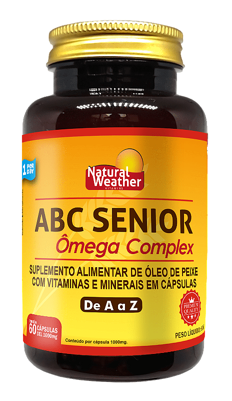 Polivitaminíco Adicionado De Ômega - Abc Sênior - Natural Weather - 6 ...
