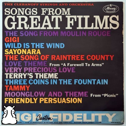 LP The Clebanoff Strings Songs From Great Films Vinil - Hm - Sua loja ...