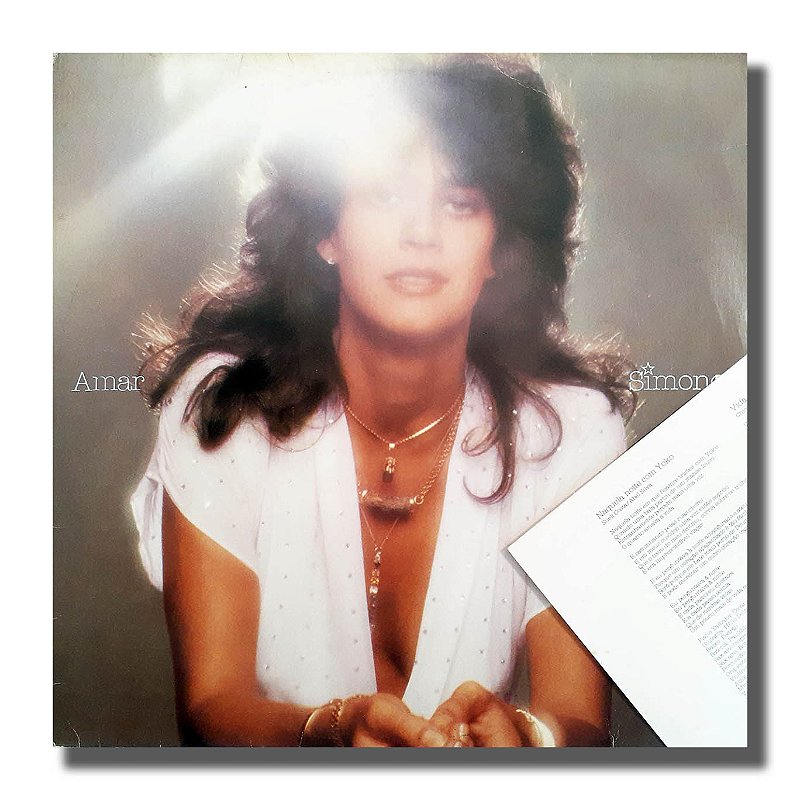 LP Simone - Amar Disco de Vinil 1981 Encarte - Hm - Sua loja de discos online