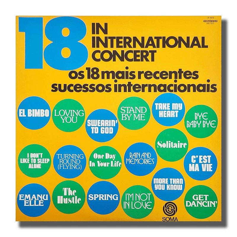 LP 18 In International Concert Disco de Vinil 1975 - Hm - Sua loja de ...