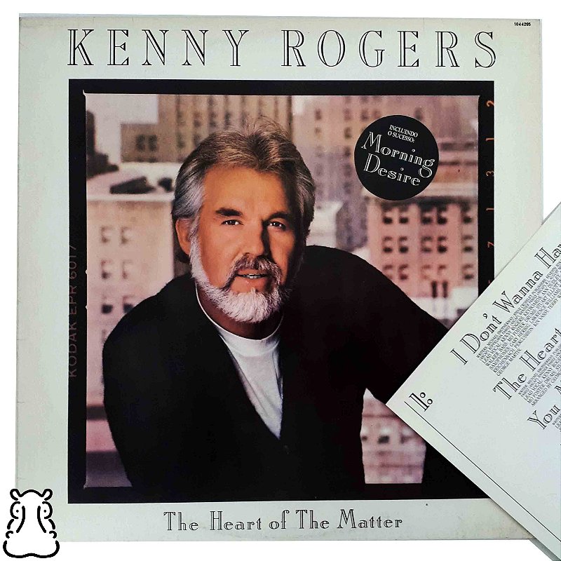 LP Kenny Rogers The Heart of the Matter Vinil Encarte - Hm - Sua loja ...