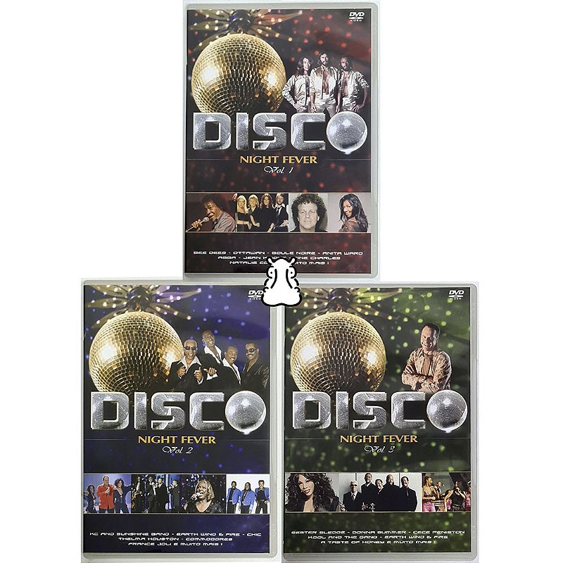 3 DVDs Disco Night Fever - Volumes 1, 2 e 3 - Hm - Sua loja de discos ...
