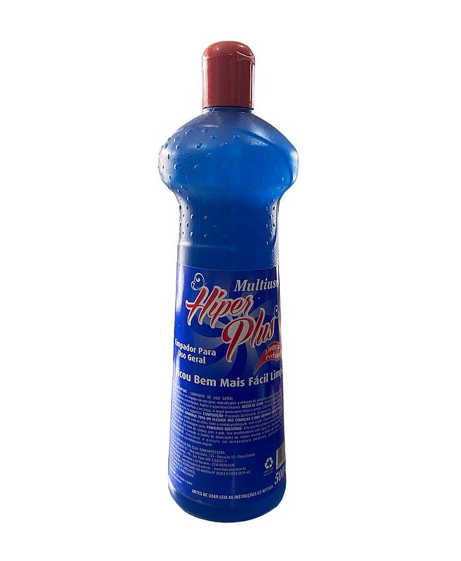 LIMPADOR MULTIUSO HIPER PLUS 500 ML * Indicado para pisos, cozinhas ...