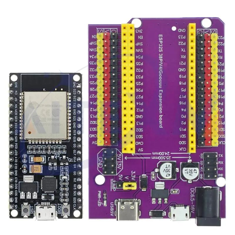 Placa de Desenvolvimento ESP32, Tipo C, Micro USB, CP2102, WiFi, Bluetooth, Dual Core, ESP32 ...