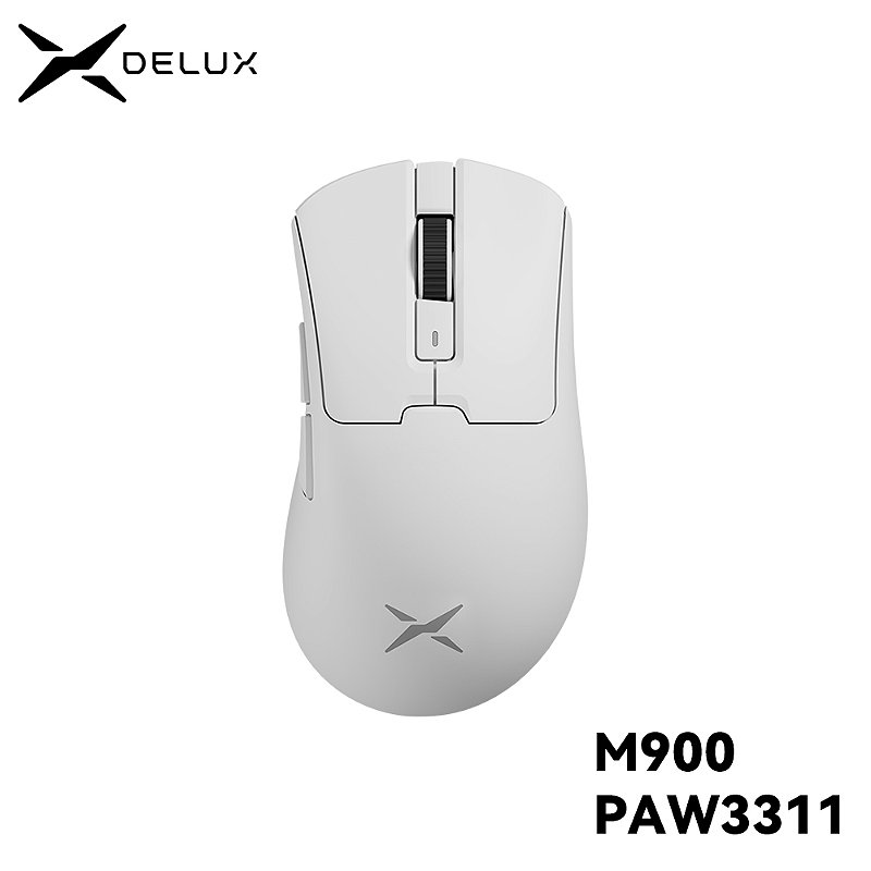 Mouse Gamer Delux M900 Sem Fio – Ergonômico, Sensor PAW3311, 63g, Doca ...