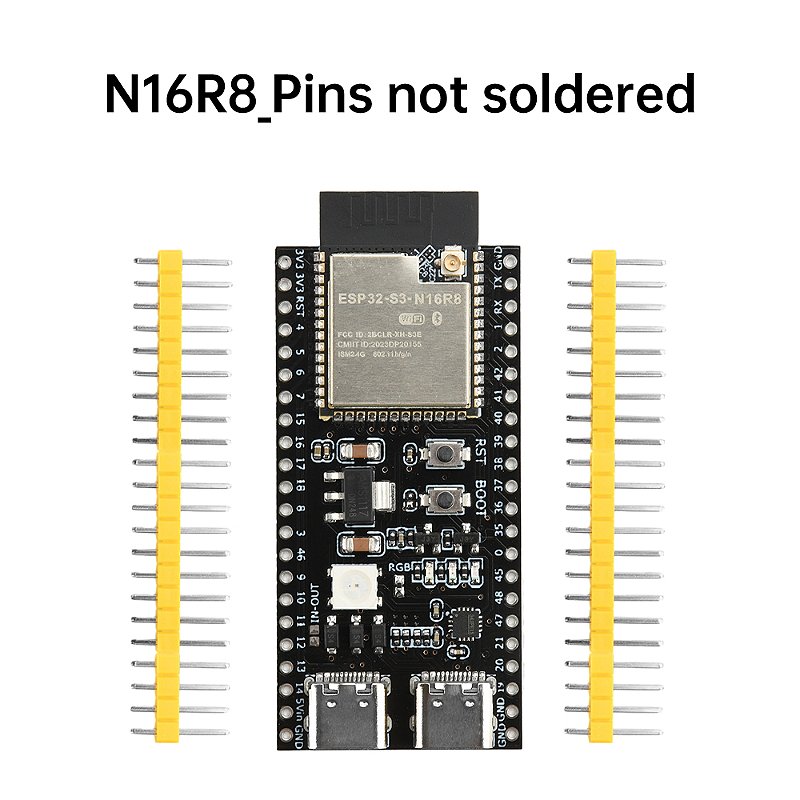 Placa de Desenvolvimento ESP32-S3 com Núcleo Duplo | ESP32-C3-DevKitM-1, MINI-1 e USB Tipo-C ...