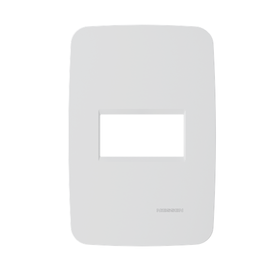 Placa 4x2 1 modulo branca Origen n0371.1 bl - abb - HG DISTRIBUIDORA