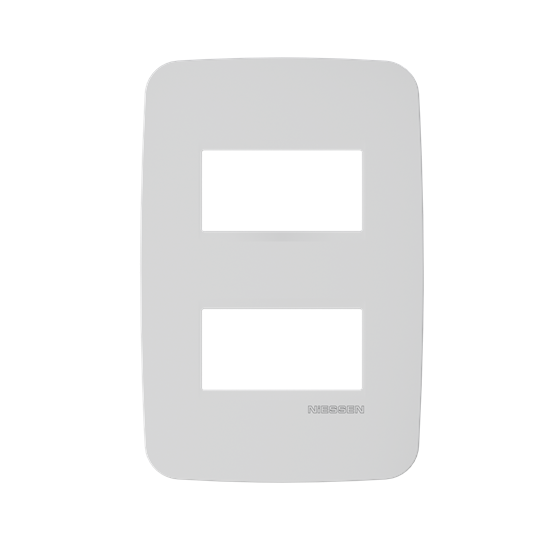 Placa 4x2 1 modulo + 1 modulo branca Origen n0371.21 bl - abb - HG DISTRIBUIDORA