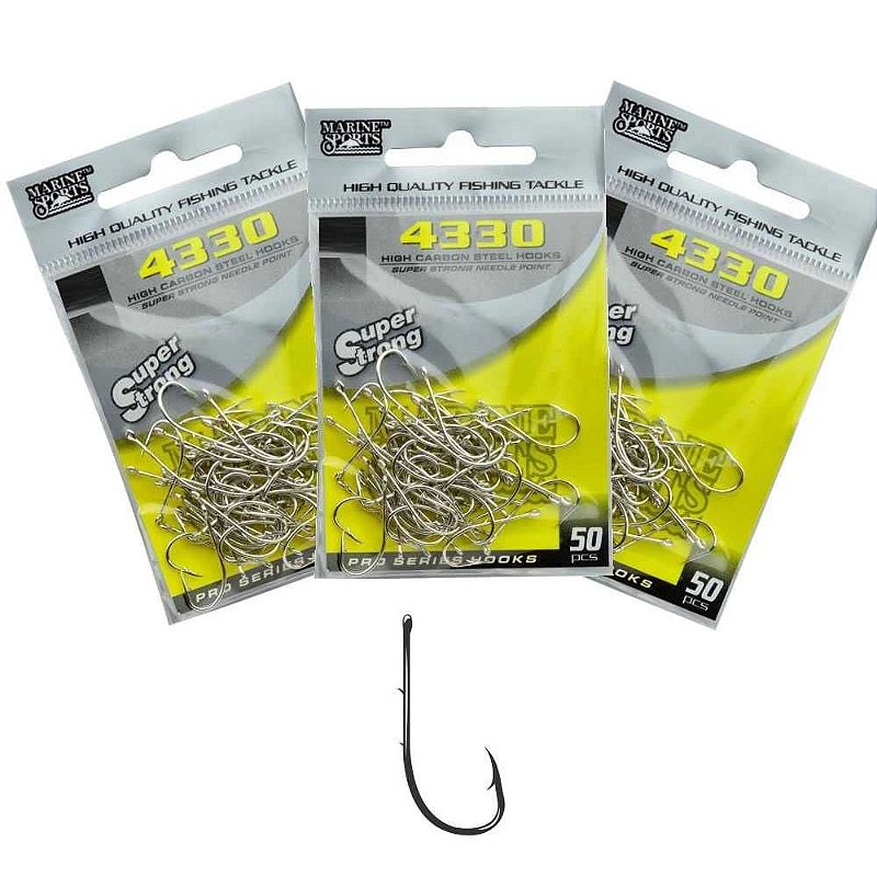 kit Anzol Marine Sports 4330 n.2/0 e 3/0 com 50 -4/0 com 20 - Loja ...