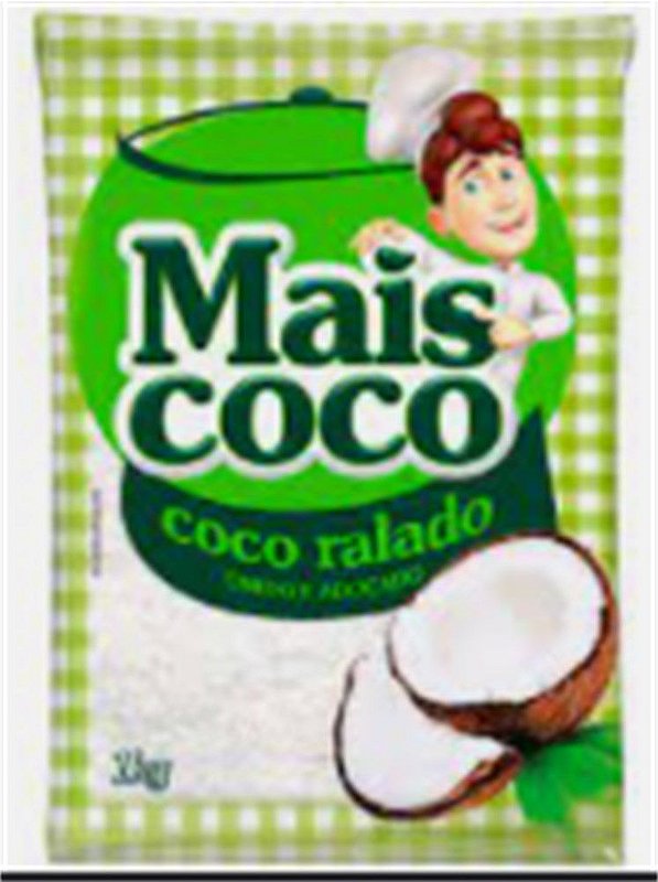 Coco Ralado Umido e Adoçado Pacote 1 kg - Mais Coco - Rara ...