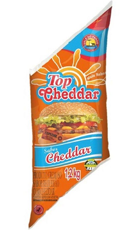 Cheddar Cremoso com Amido Bisnaga 1,2 kg - Top Cheddar - Rara ...