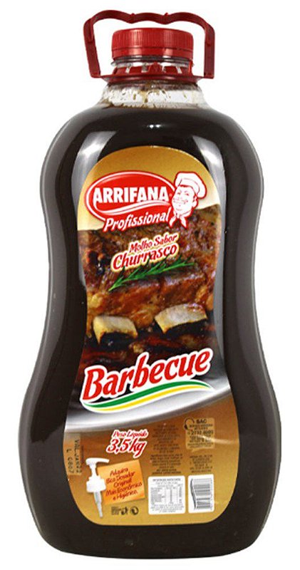 Molho Barbecue Galão 3,5 kg - Arrifana / Farri - Rara Distribuidora de Alimentos