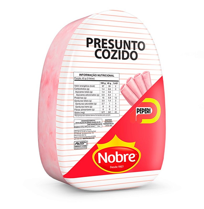 Presunto Cozido Peça por kg - Peperi - Rara Distribuidora de Alimentos