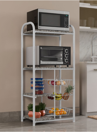 Rack Multiuso - Dallas - Tampo em Granito - Branco - Loja de Móveis e ...