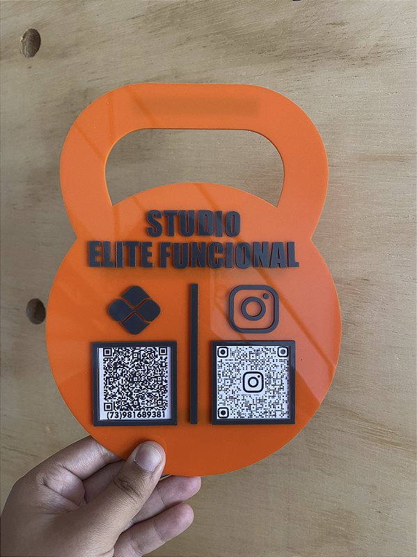 Placa Qr Code Acrílica Personalizável - Lima Personalizados