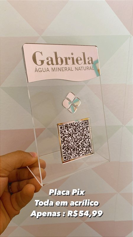 Placa Qr Code Acrílico - Lima Personalizados