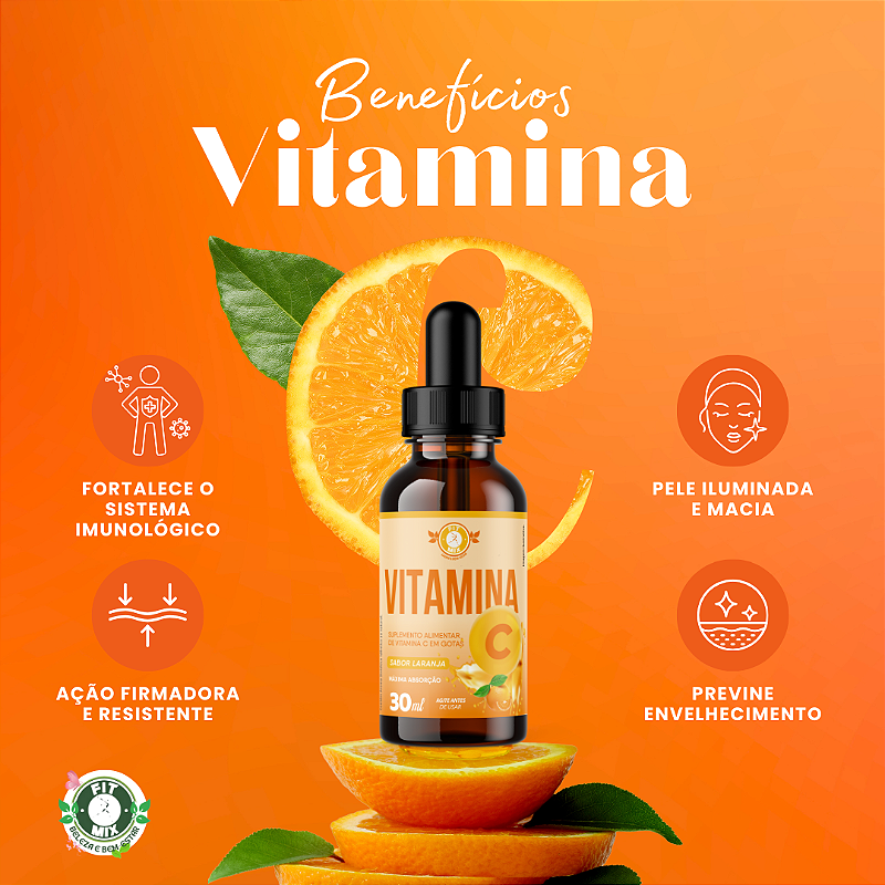 Vitmina C em gotas - FIT MIX SB