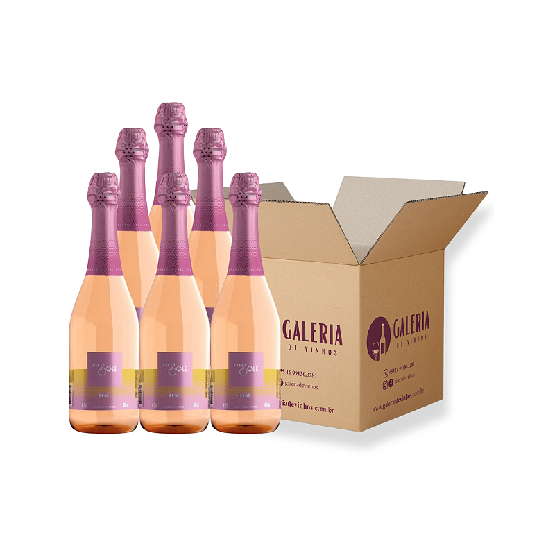 Espumante Del Sole Rose 660ml - 24 Unidades - Galeria de Vinhos ...