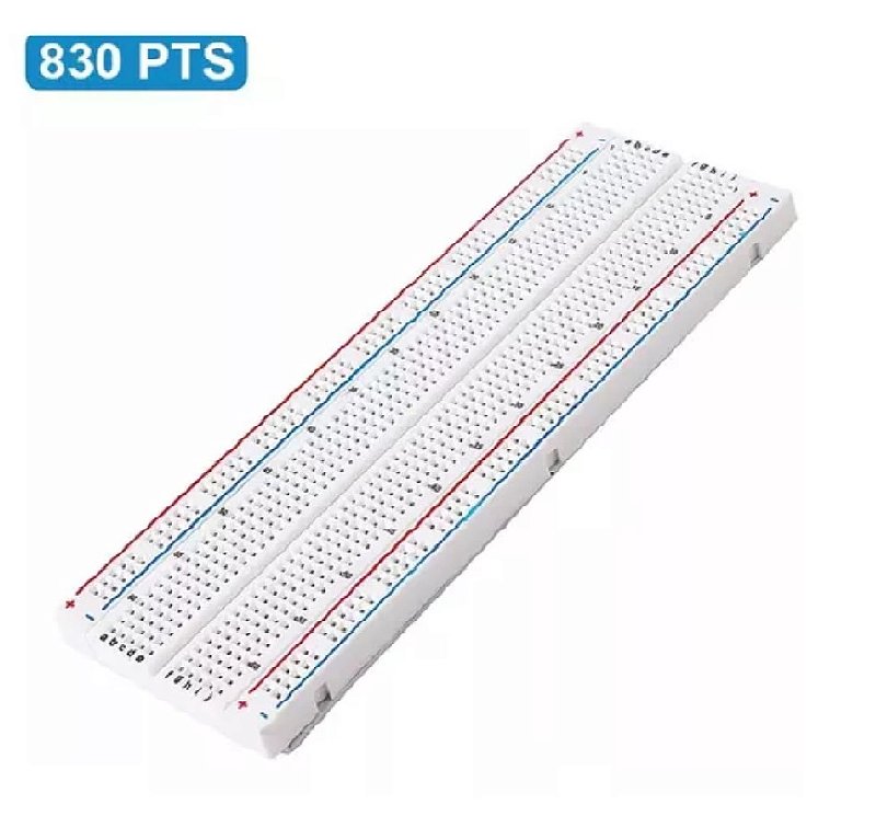 Protoboard 830 Pontos / Breadboard 830 Furos Arduino - JVS ELETROTECNICA 5G