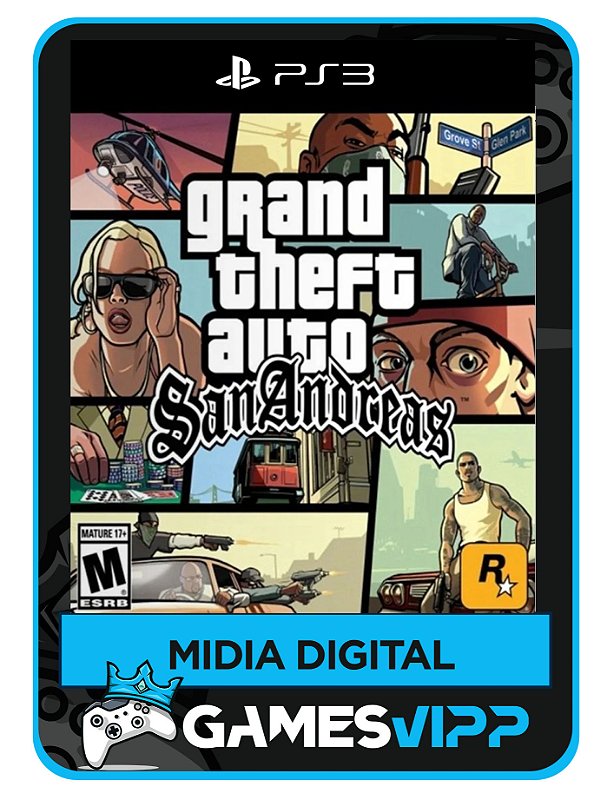 Gta San andreas Ps3 Midia digital Gamesvipp