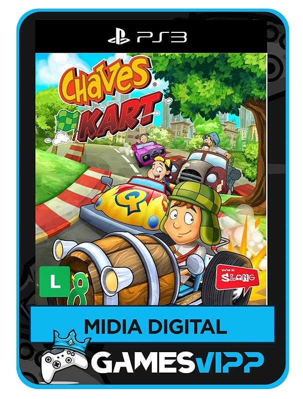 Chaves kart - Ps3 Mídia digital - Gamesvipp