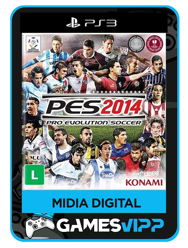 Pes 2014 - Pro evolution Soccer - PS3 Midia digital - GamesVipp - Jogos ...