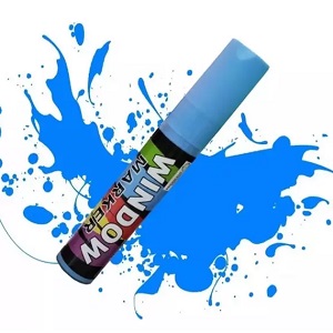Caneta marcador azul claro Window Marker - Elgro
