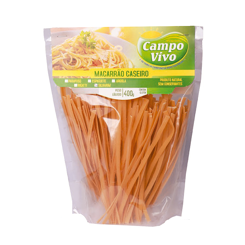 Macarrão Caseiro Talharim Grosso (400g) - Armazém do Campo Cascavel